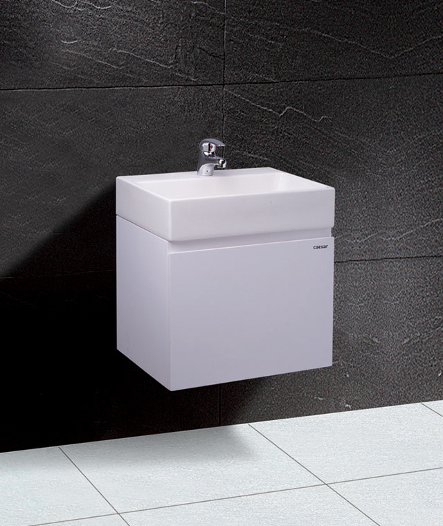 【凱撒衛浴caesar】50公分一體瓷盆浴櫃組含龍頭 LF5259A /BT260C - 松果購物