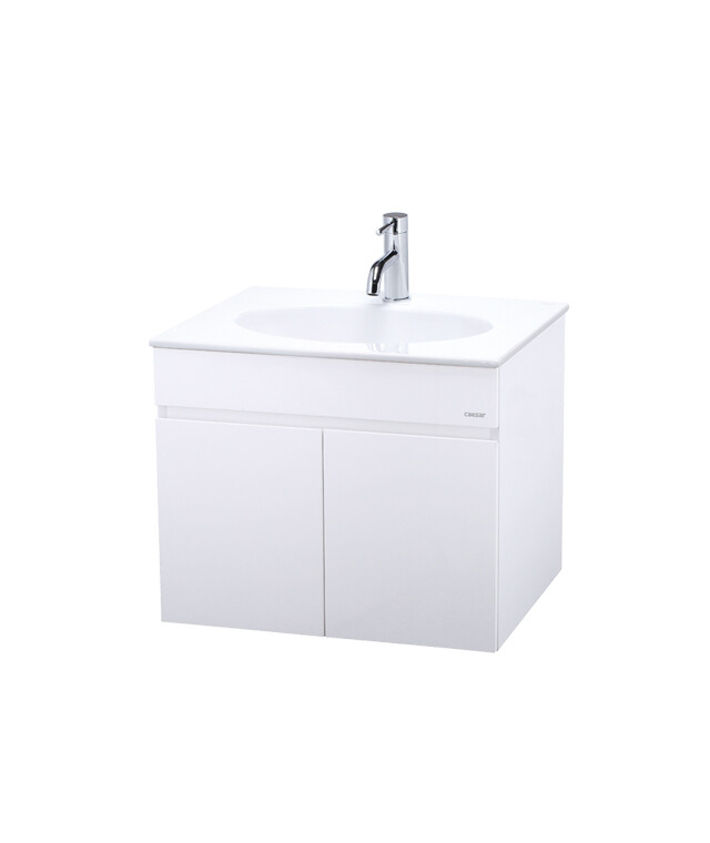 【凱撒衛浴caesar】60公分一體瓷盆浴櫃組含龍頭 LF5024C/B224C － 松果購物