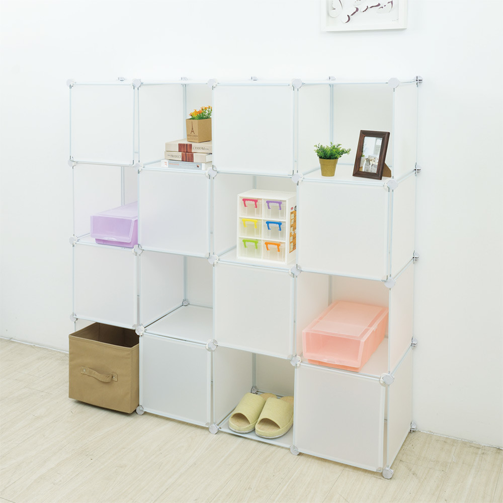 【ikloo】16格16門收納櫃/組合櫃 － 松果購物