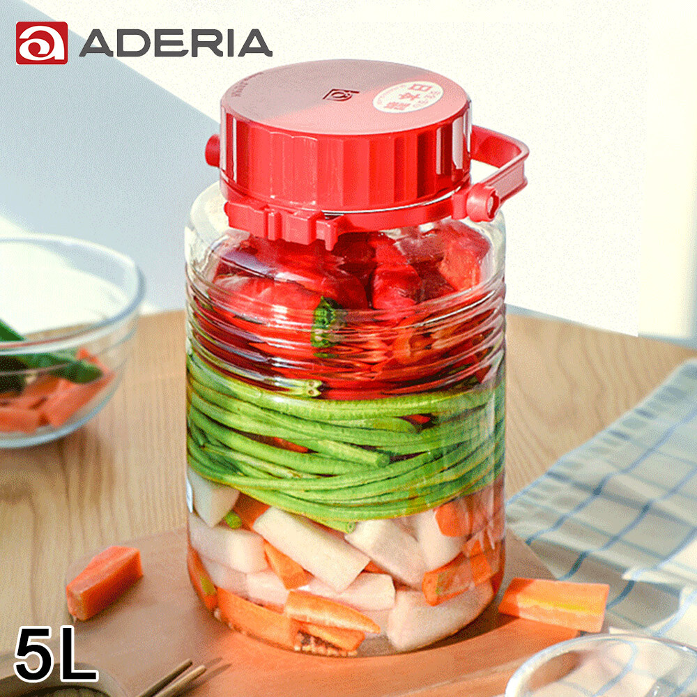 【ADERIA】日本進口手提式玻璃瓶5L － 松果購物