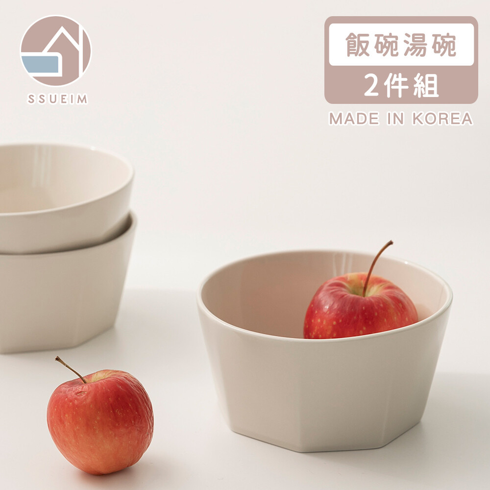 【韓國SSUEIM】RAUM系列陶瓷碗2件組(13+10cm) － 松果購物
