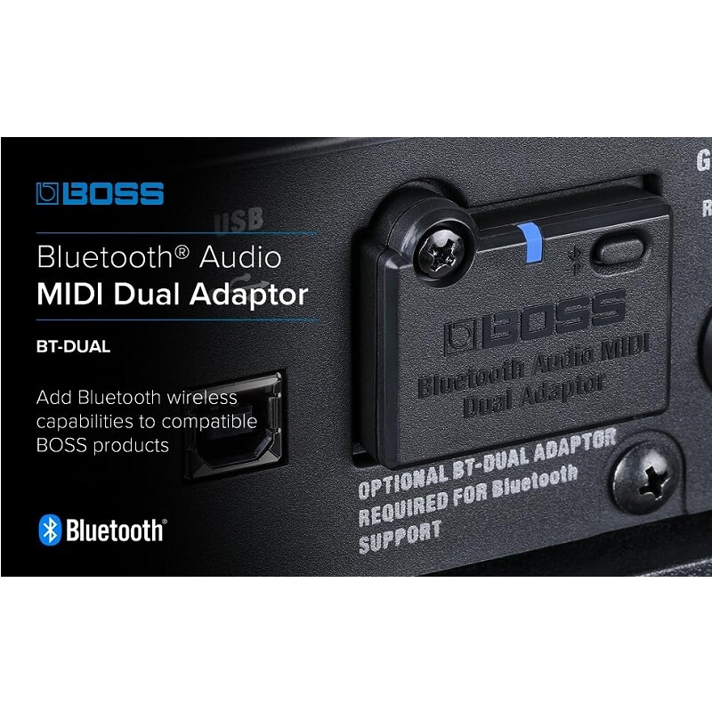 BOSS BT-DUAL Audio MIDI Dual Adaptor 無線功能擴充轉接器 藍芽 － 松果購物