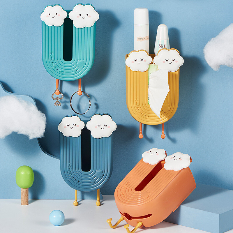 彩虹雲朵紙巾盒 － 松果購物