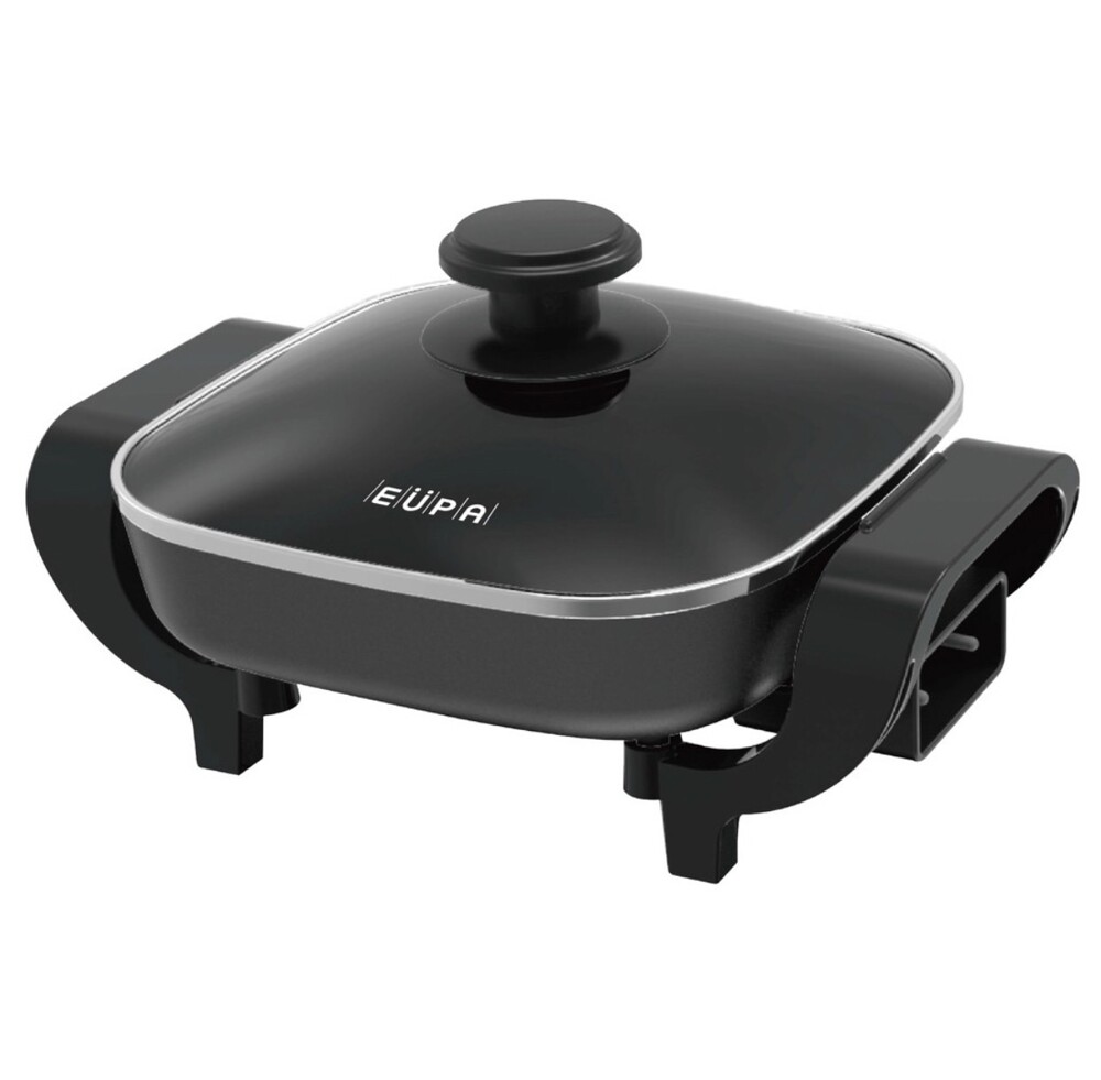 EUPA優柏 滿漢電火鍋20*20公分 萬用料理鍋 電炒鍋 電熱鍋 不沾鍋 快煮鍋TSK-2235 － 松果購物
