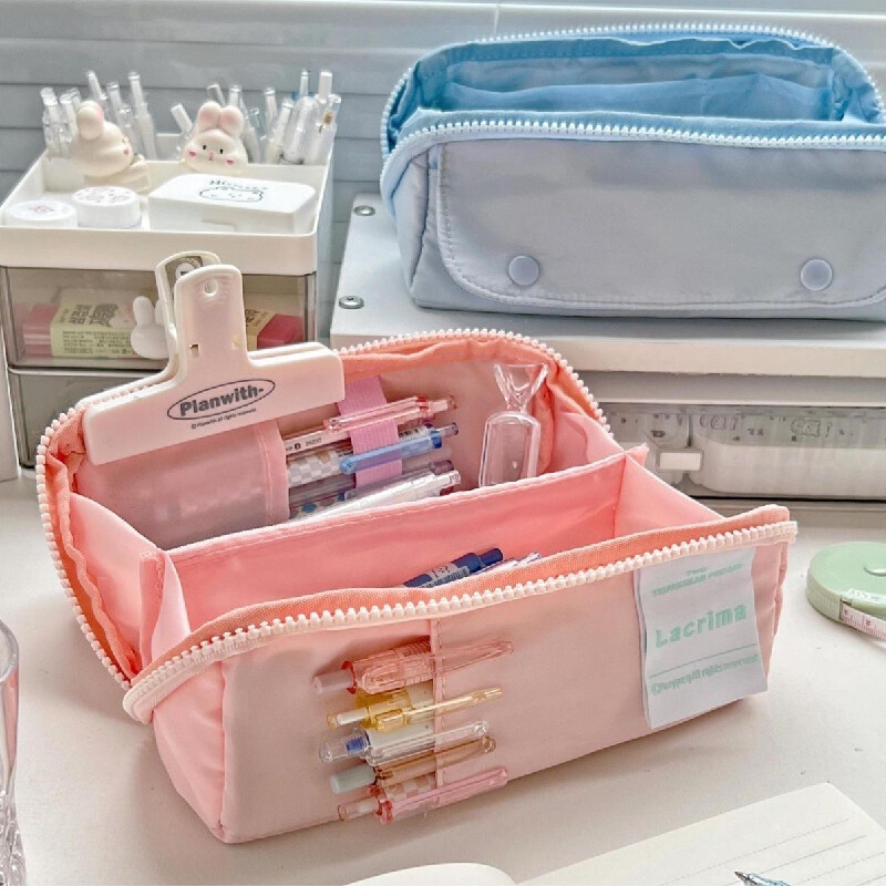 【超大容量！180°敞開】大容量鉛筆盒 鉛筆盒 筆袋 敞開式鉛筆盒 學生文具袋 大容量筆袋 多功能筆 － 松果購物