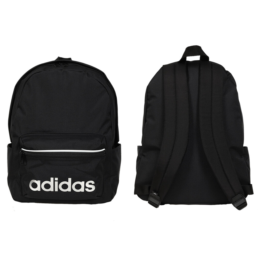 ADIDAS 後背包-雙肩包 肩背包 旅行包 愛迪達 黑銀白 － 松果購物