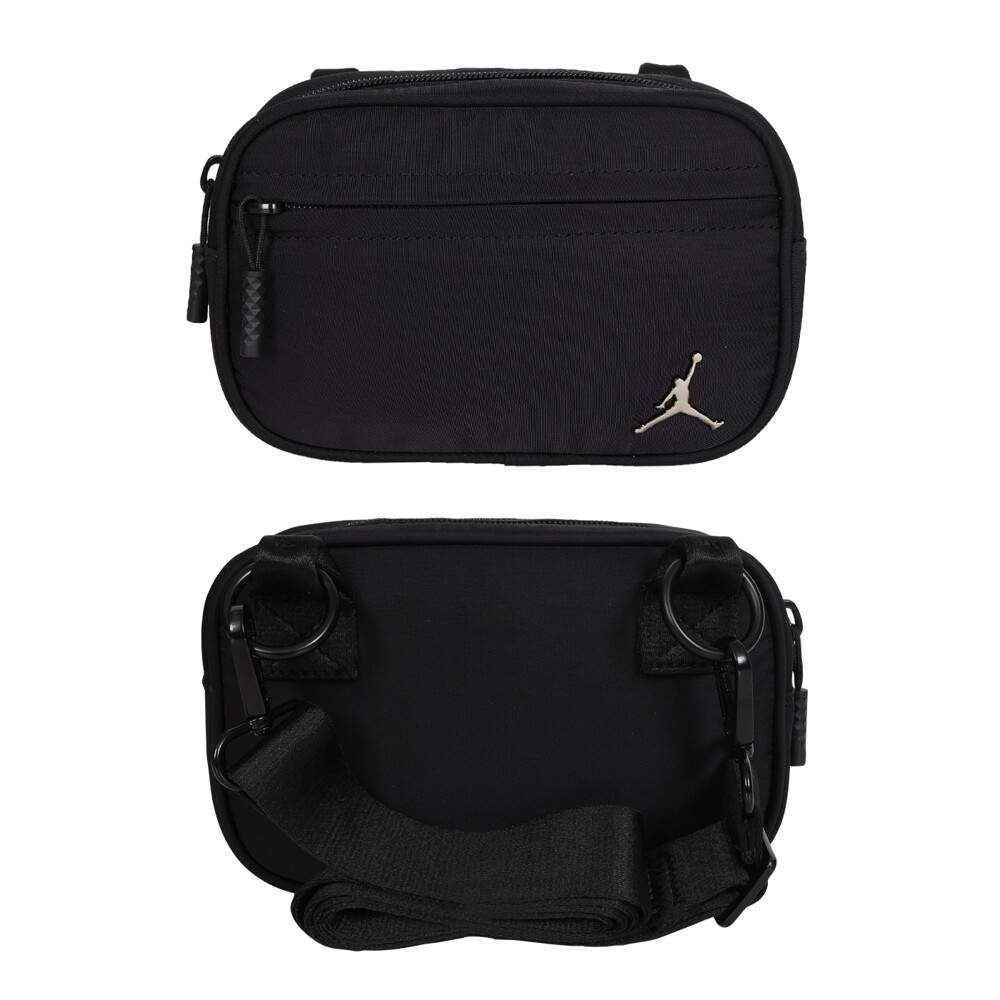 NIKE JORDAN ALPHA小型斜跨包-臀包 斜背包 側背包 黑 － 松果購物