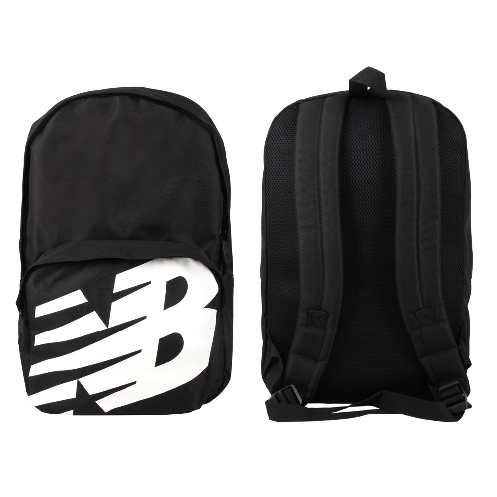 NEWBALANCE 中型後背包-肩背包 雙肩包 旅行包 NB 黑白 － 松果購物