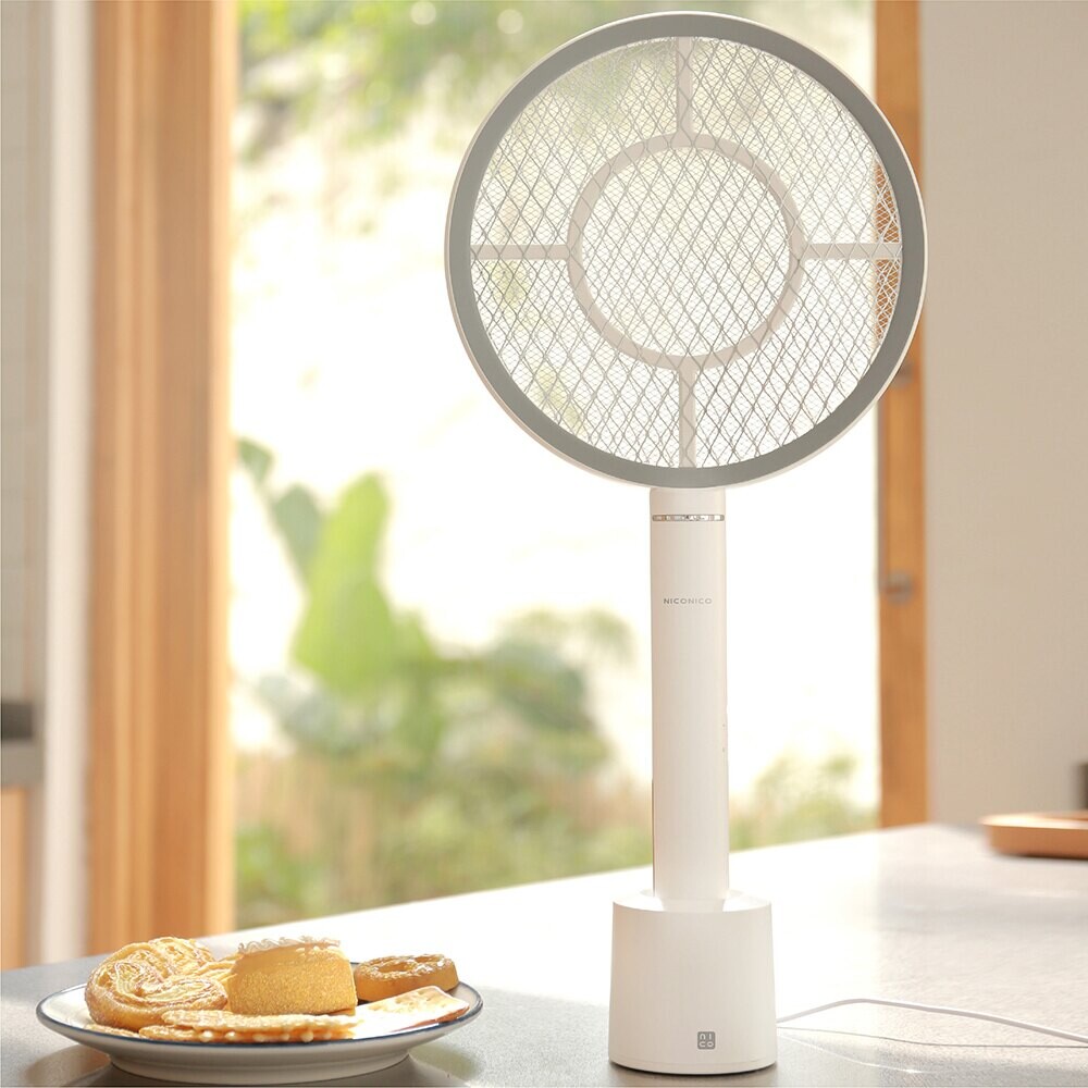 NICONICO 座充式觸控小黑蚊電蚊拍(鋰電池) NI-ES803 － 松果購物