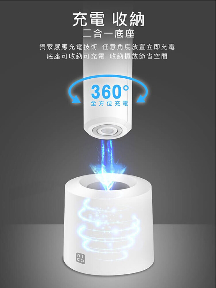NICONICO 座充式觸控小黑蚊電蚊拍(鋰電池) NI-ES803 － 松果購物
