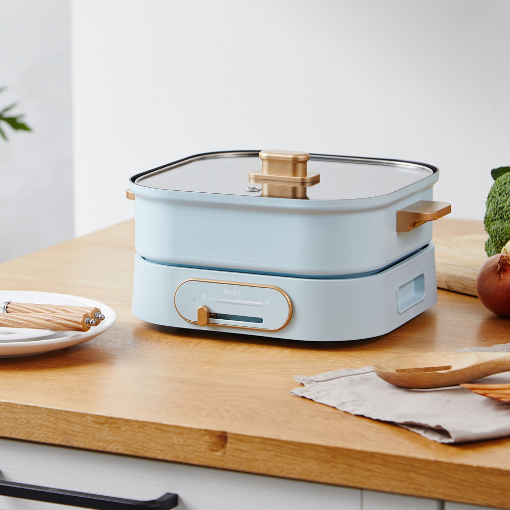 IKIIKI伊崎 2in1方型煮藝鍋 IK-MC3401 － 松果購物