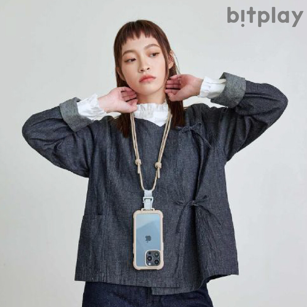 【bitplay】6mm風格掛繩 沙/黑 (悠遊戶外) － 松果購物