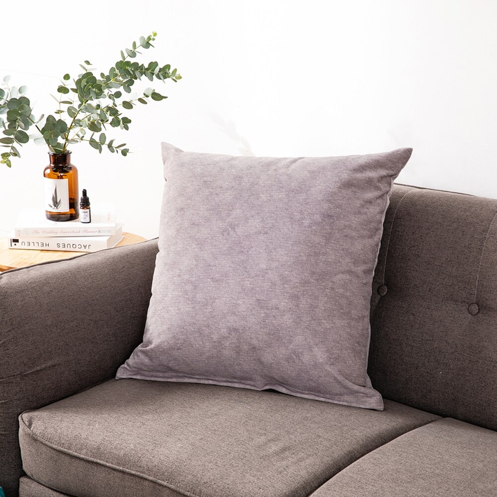 Hoi!質感沙發布抱枕45x45cm中性灰 － 松果購物